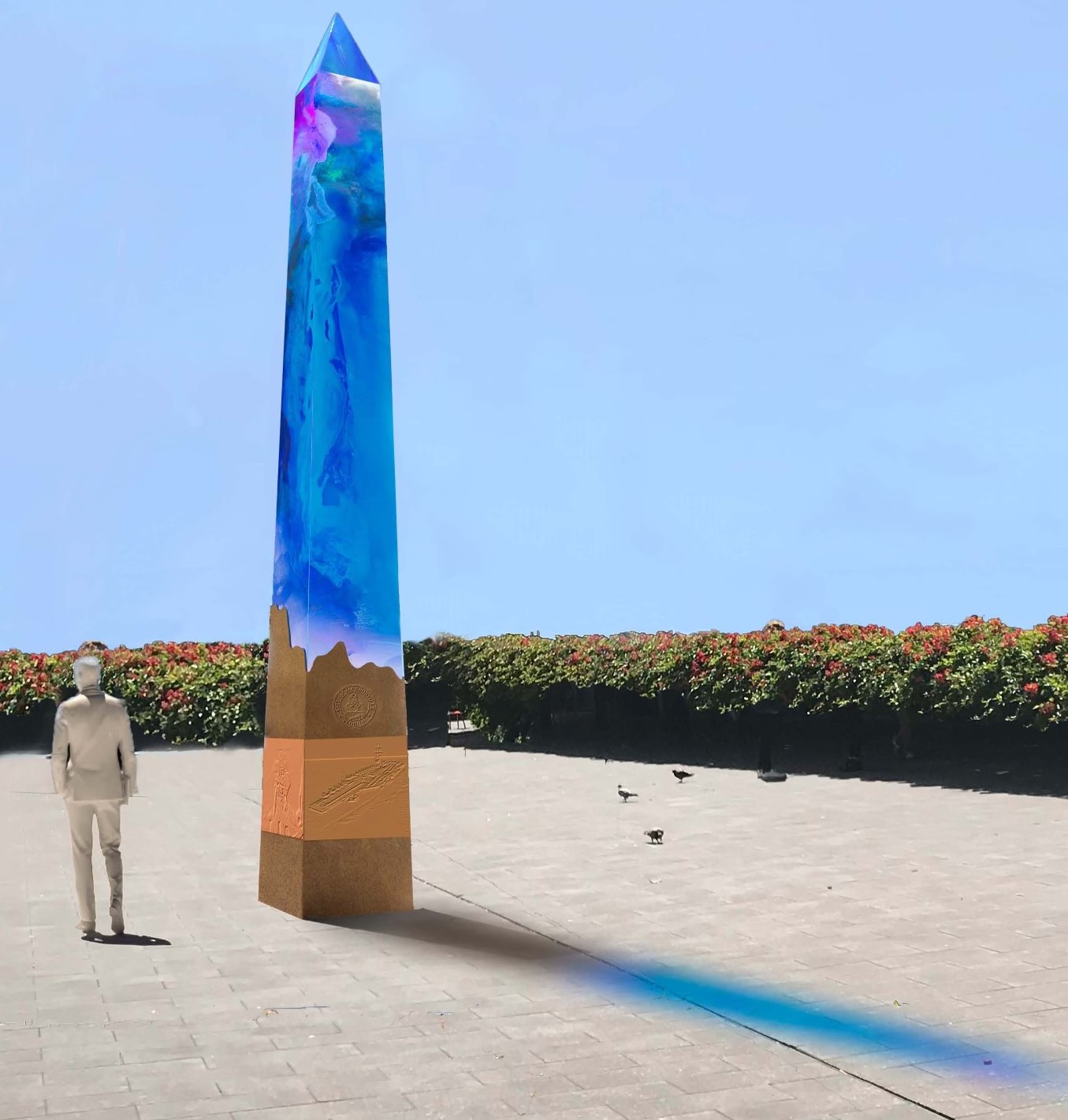 Artist designs dramatic sculpture for Arlington roundabout ...