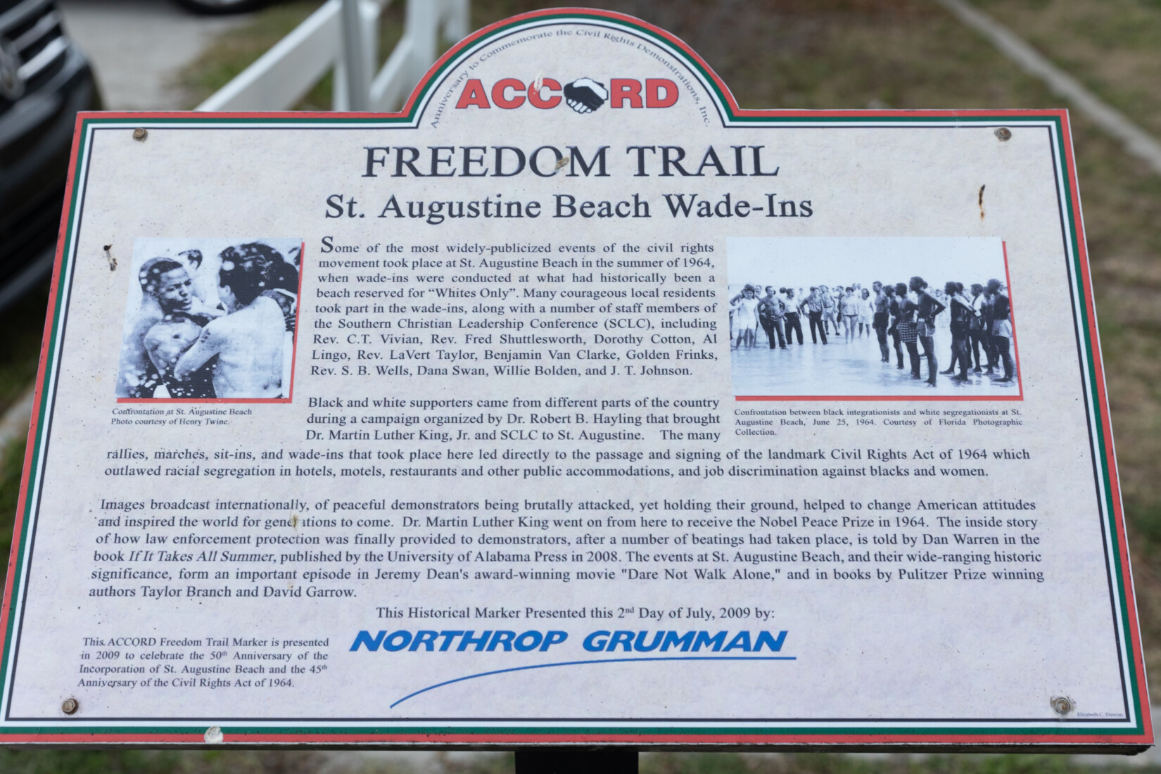 Waves of Change: Civil rights demonstrators return to St. Augustine ...