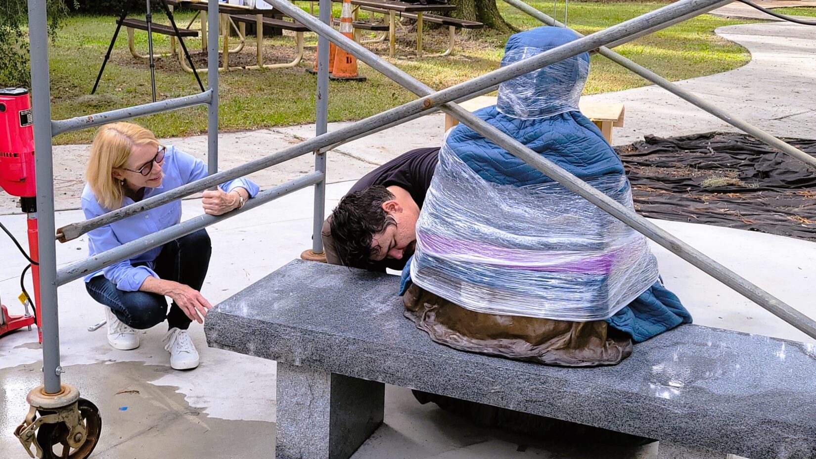 Harriet Beecher Stowe – bronze and life-size – returns to Mandarin ...