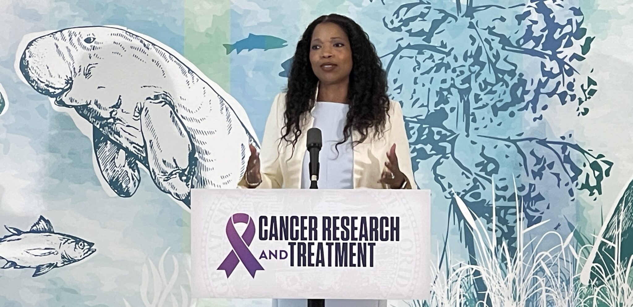 Governor and first lady tout cancer initiative at Wolfson ...