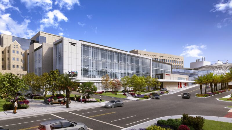 Baptist Health entrance shifts as tower construction begins ...